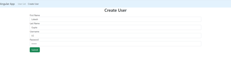 Spring Boot and Angular Application Example