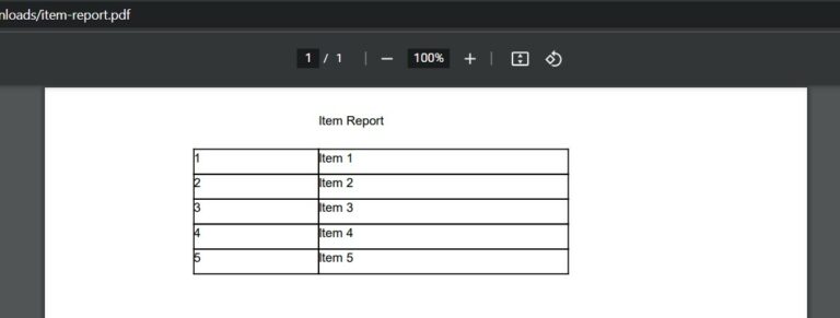 Creating a Jasper Report with Spring Boot