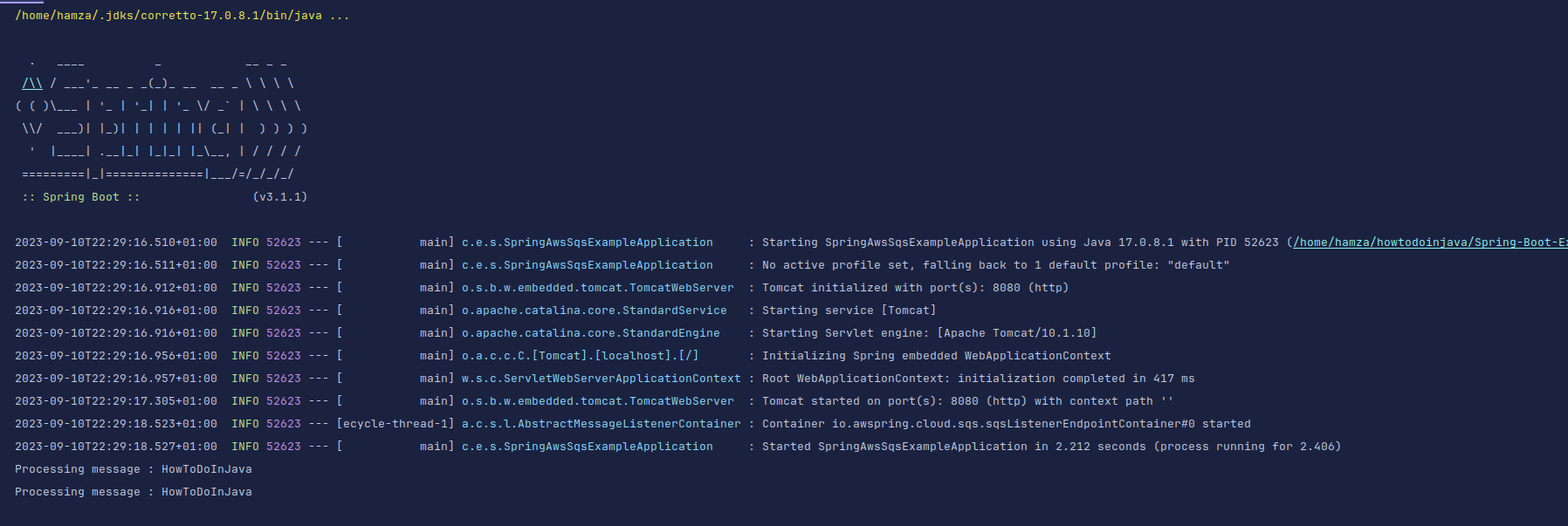 Aws Sqs With Spring Cloud Aws And Spring Boot 3