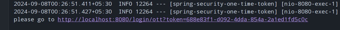 Spring Security 6 One-Time Token Login Example