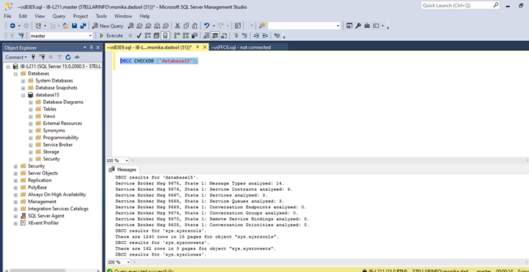 How to Use DBCC CHECKDB to Check the Integrity Check in SQL DB How to Use DBCC CHECKDB to Check the Integrity Check in SQL DB
